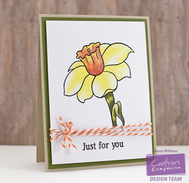 Simple and Sparkly Daffodil Card – Annie Williams
