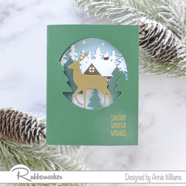 Winter Scene Tri-Fold Card – Annie Williams