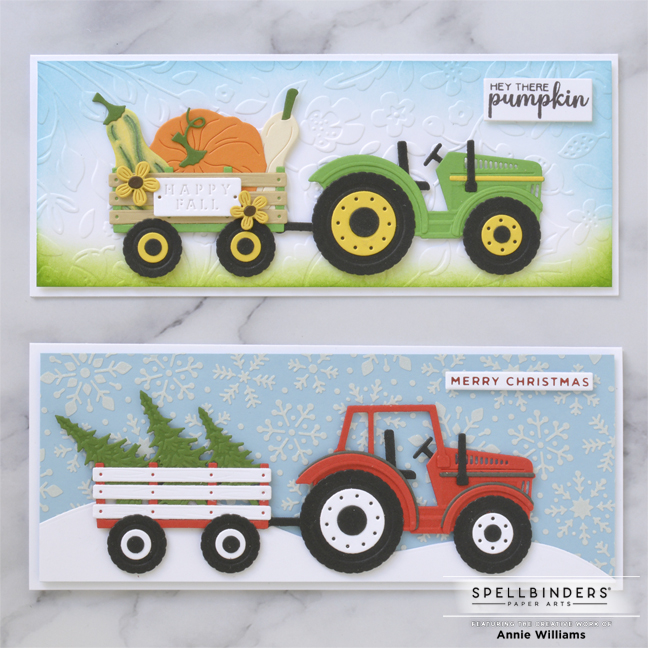 Two Tractor Cards by Annie Williams – Spellbinders September 2022 Small ...