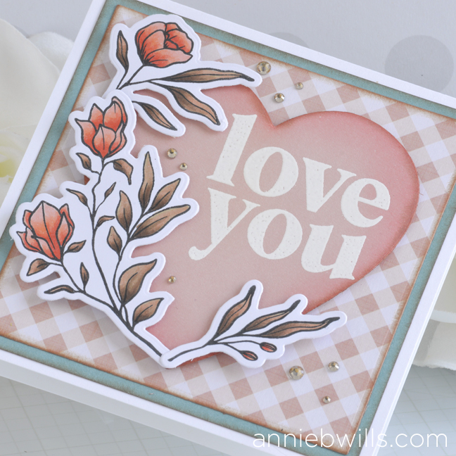 Simple & Pretty Love Card with Scrapbookcom – Annie Williams